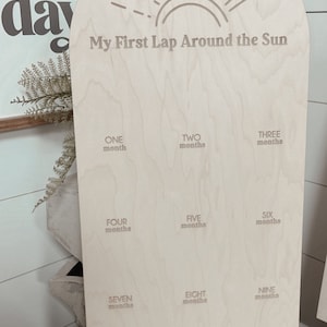 My First Lap Around the Sun Modern Arch | First Birthday Sign | First ...