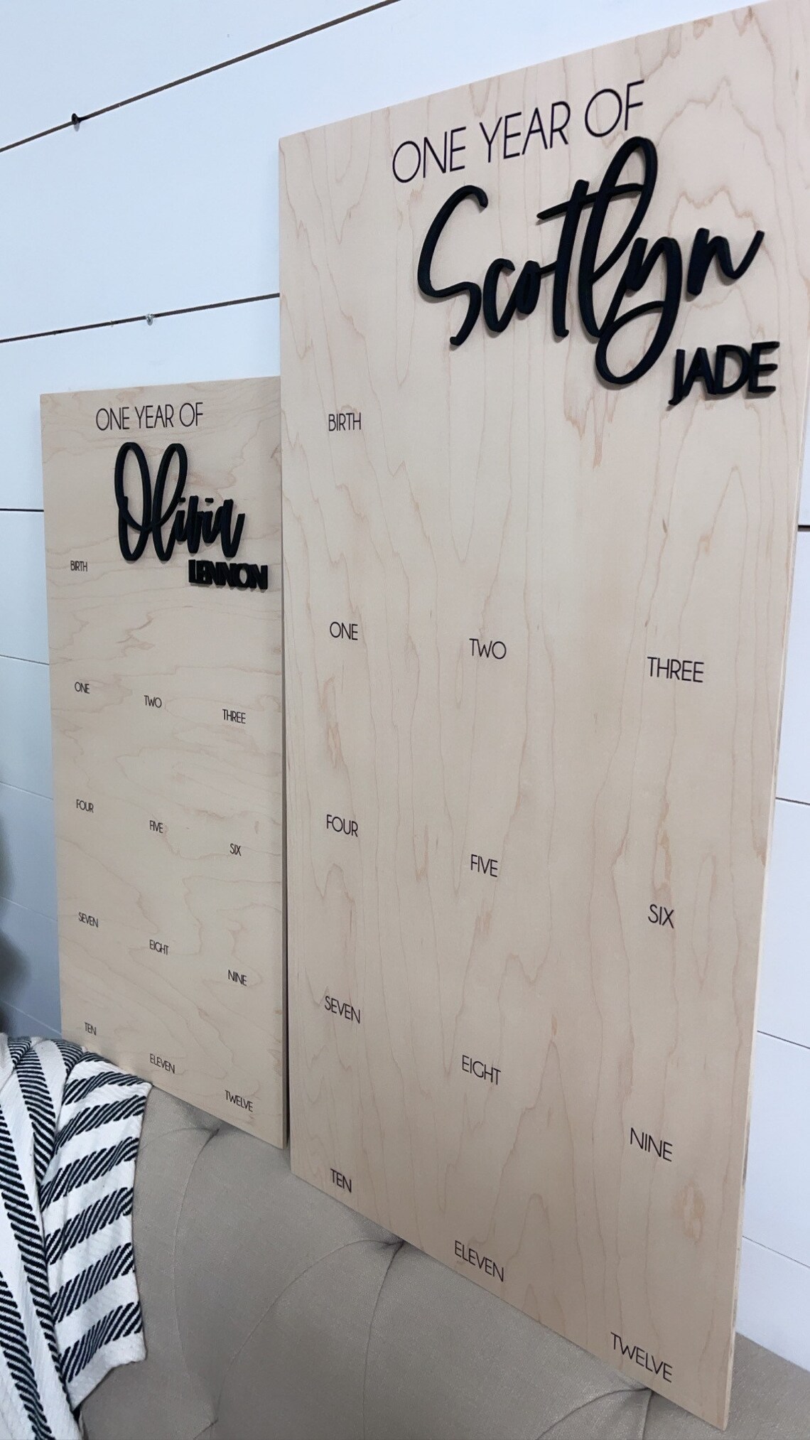 One Year of Baby First Birthday Sign First Birthday | Etsy