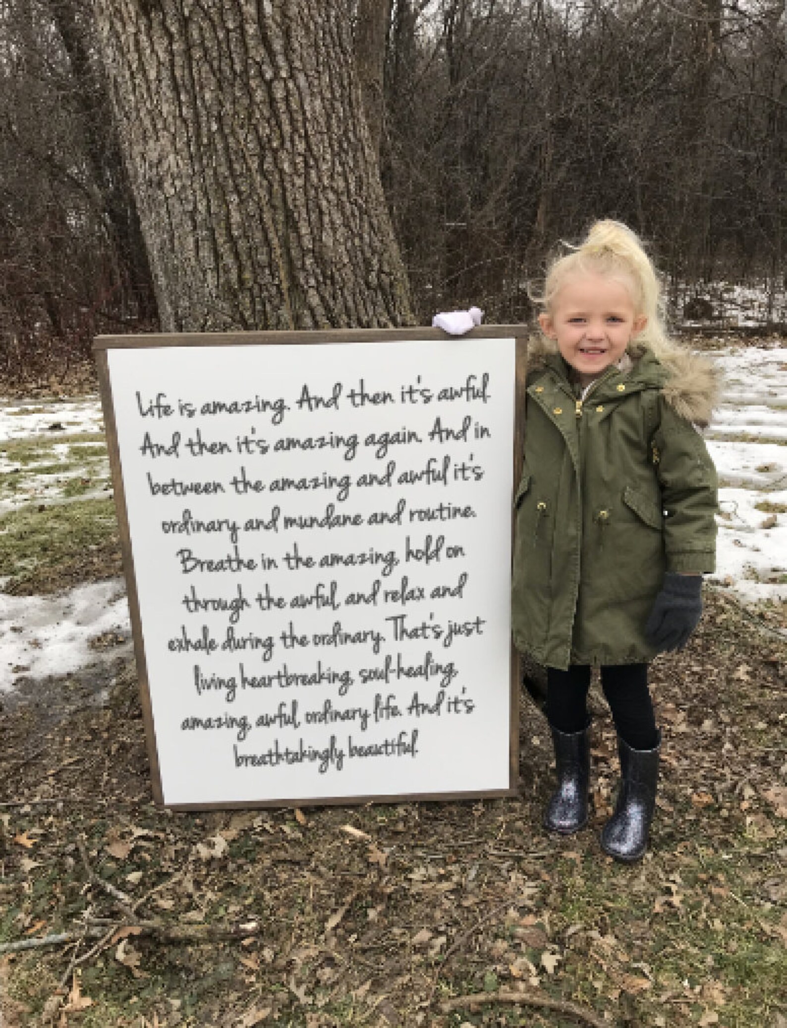 Life is Amazing Sign L.R. Knost Quote Inspirational Quote Life is ...