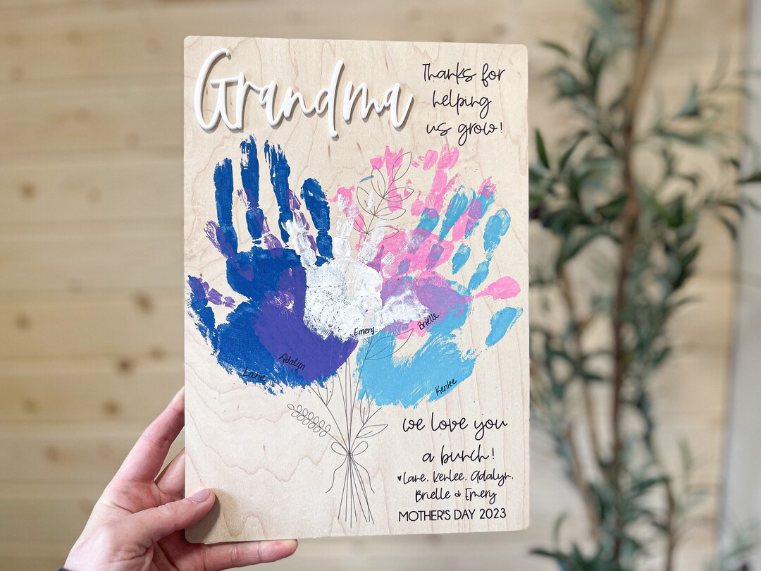Personalized Mother’s Day Gifts | Custom Hand Print Sign for Mom ...