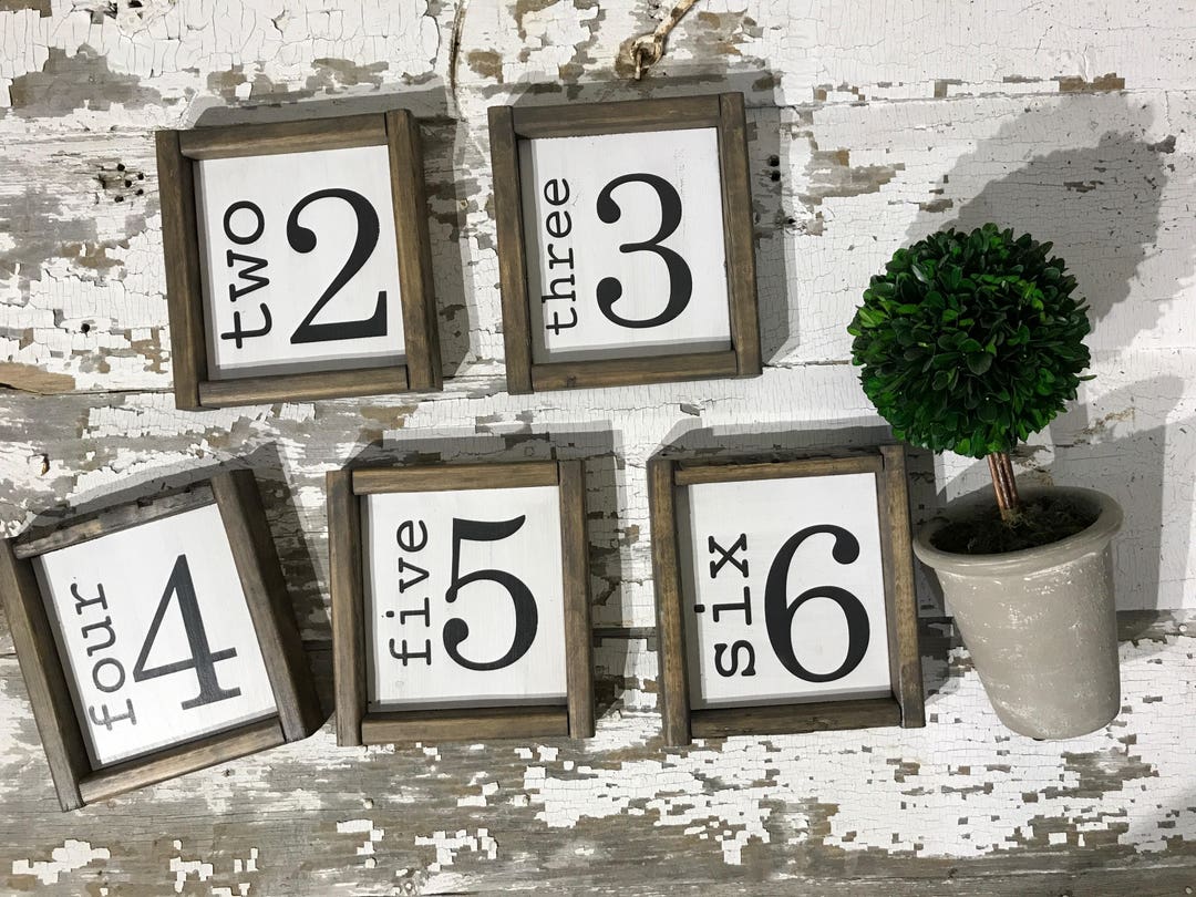 Family Number Sign / Family Number / Number Sign / Home Number Sign ...