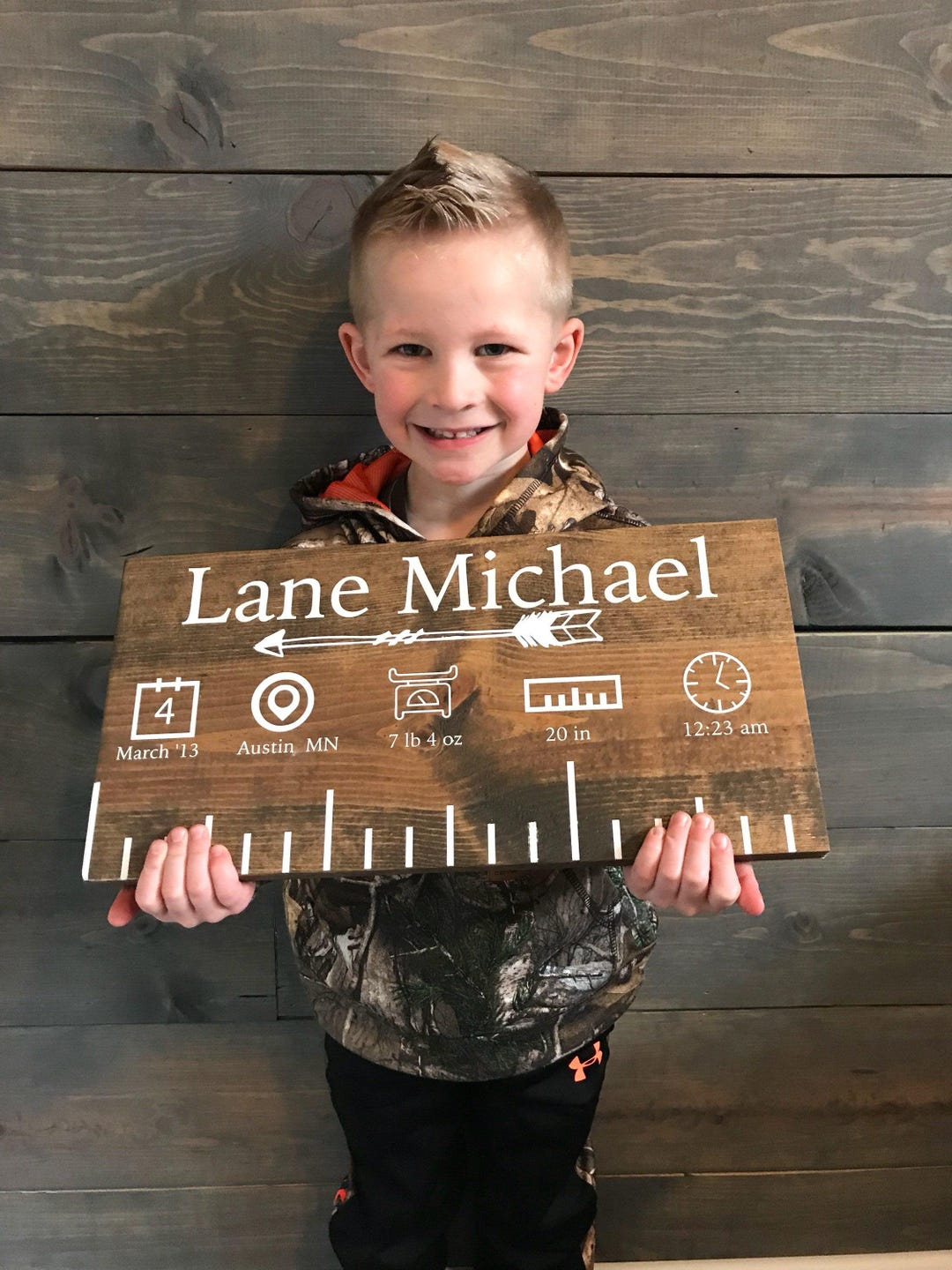 Personalized Baby Growth Ruler: Birth Stats Nursery Decor - Etsy