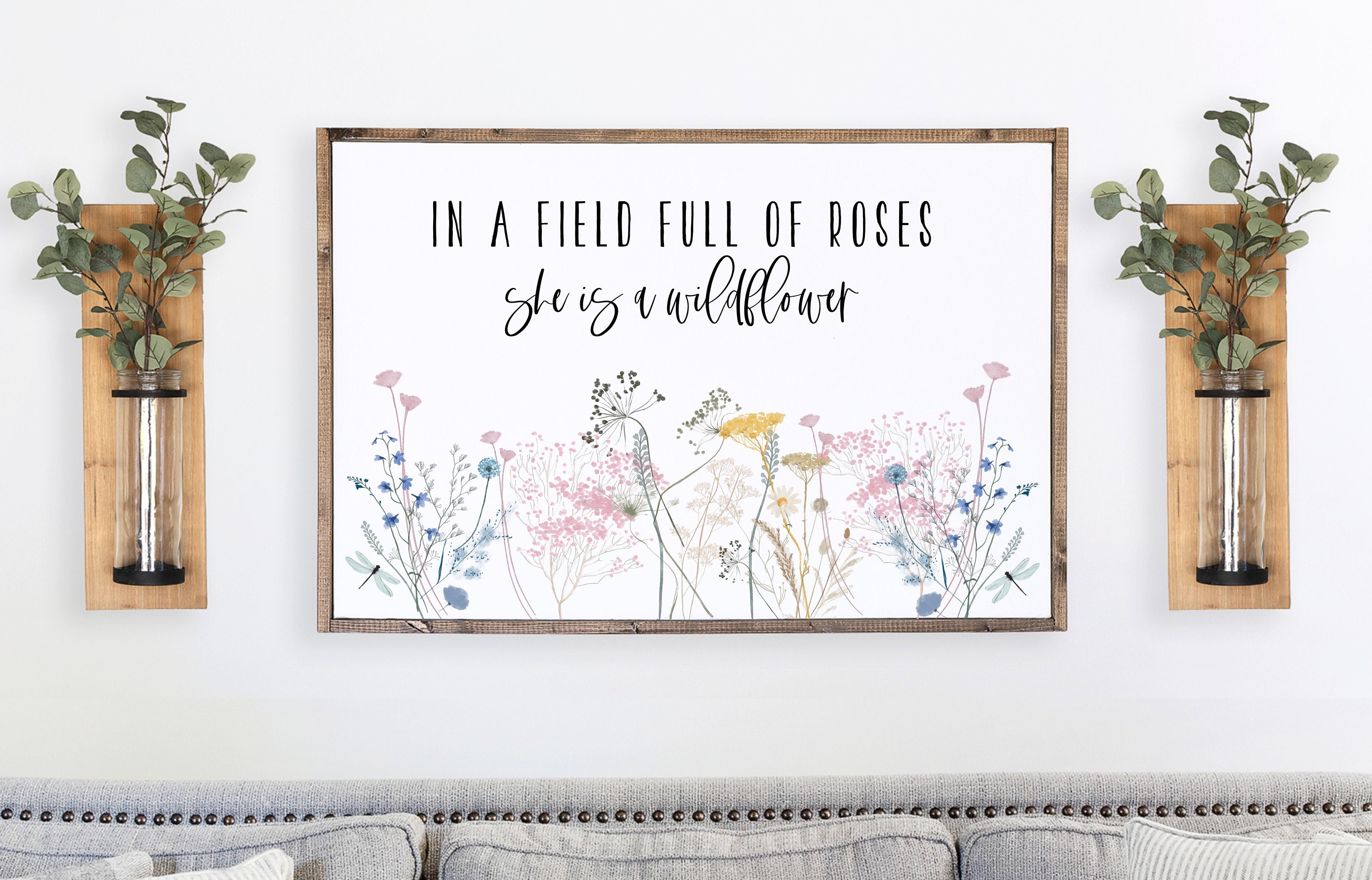 In a Field Full of Roses She is a Wildflower DIGITAL DOWNLOAD - Etsy