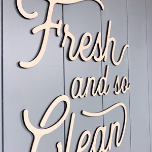So Fresh and so Clean Bathroom Wood 3D Sign | so Fresh and so Clean ...