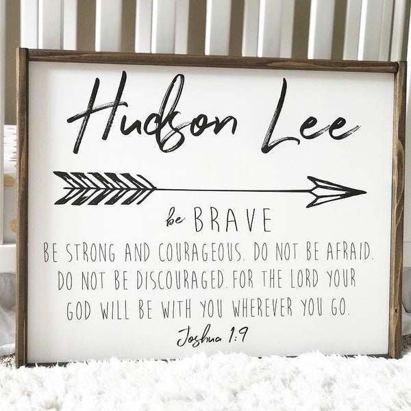 Be Brave Sign - Etsy