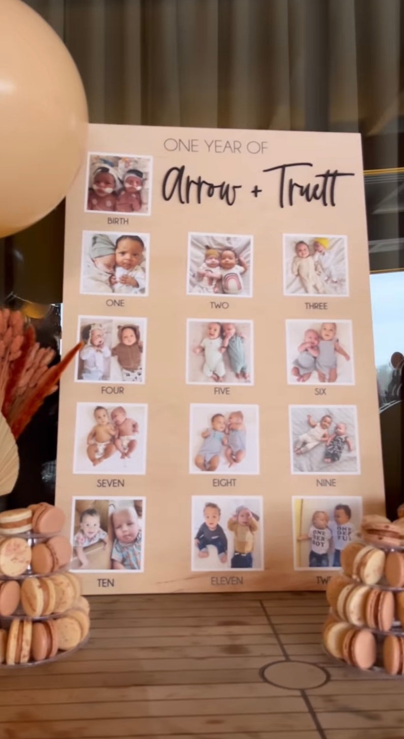 One Year of Baby First Birthday Sign First Birthday - Etsy