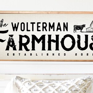 Personalized Farmhouse Welcome Sign: Distressed Wood Entryway Decor - Etsy
