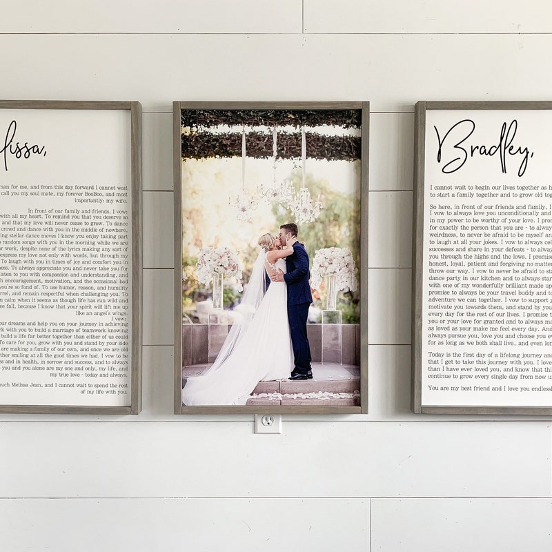 Wedding Vows Framed - Etsy