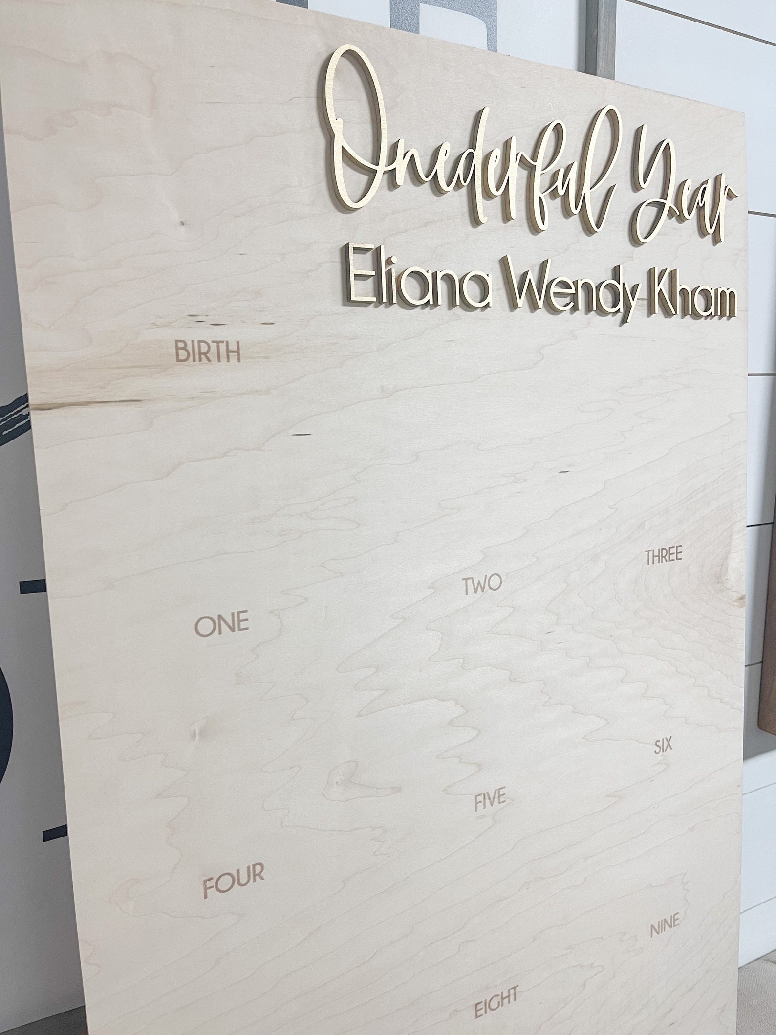 One Year of Baby First Birthday Sign First Birthday | Etsy