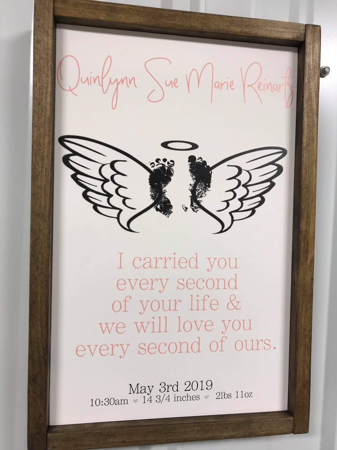 Infant Loss Footprints Sign Personalized Baby Memorial - Etsy