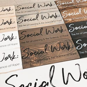 Social Work Gift | Social Worker Sign | Gift for Social Worker | Social ...