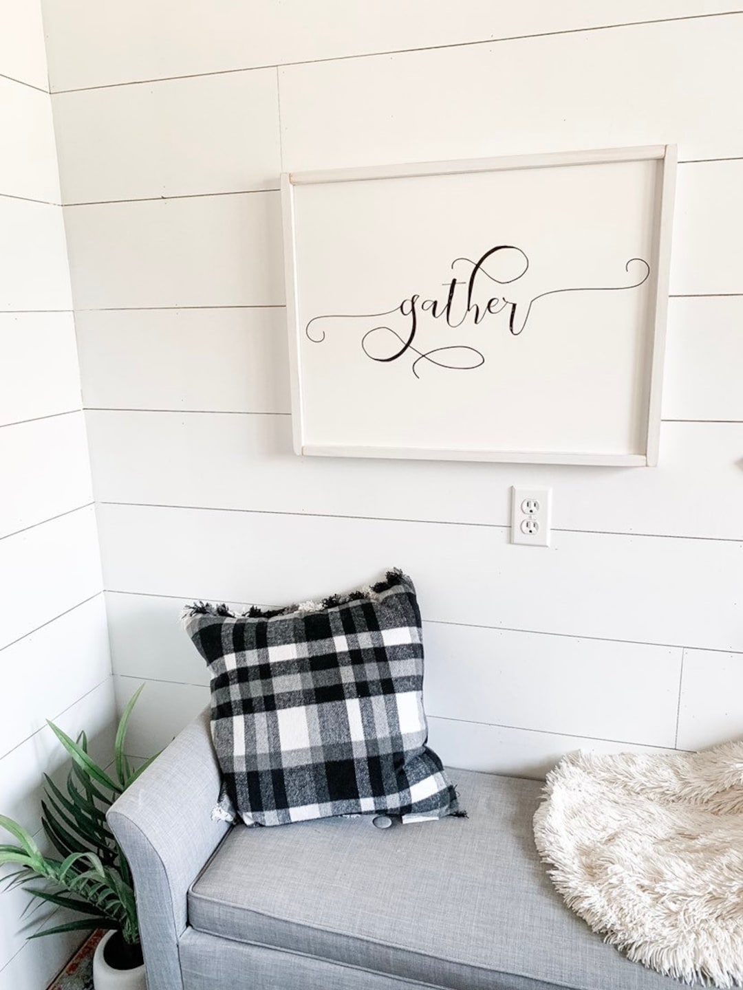 Gather Sign | Gather Wood Sign | Dining Room Decor | Large Gather Sign ...