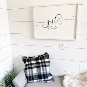 Gather Sign | Gather Wood Sign | Dining Room Decor | Large Gather Sign ...