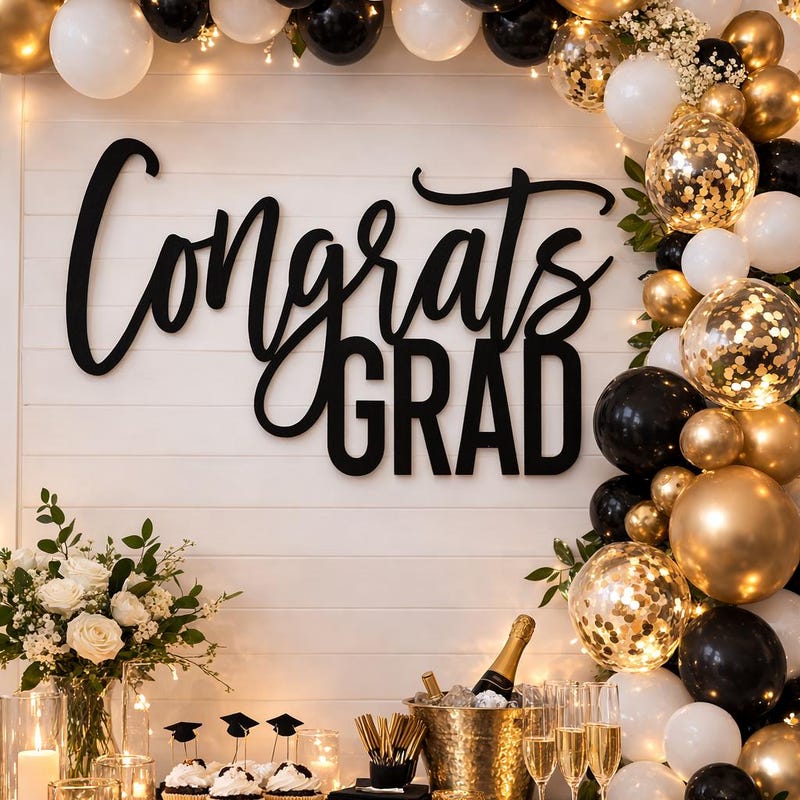 Congrats Grad Sign - Etsy