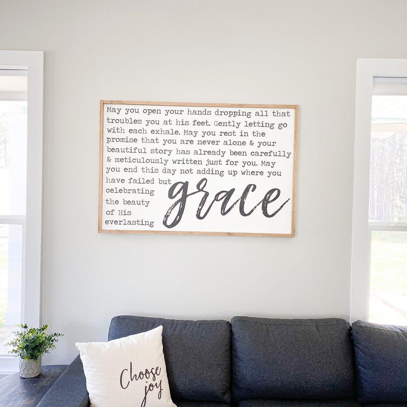 Wooden Grace Sign - Etsy