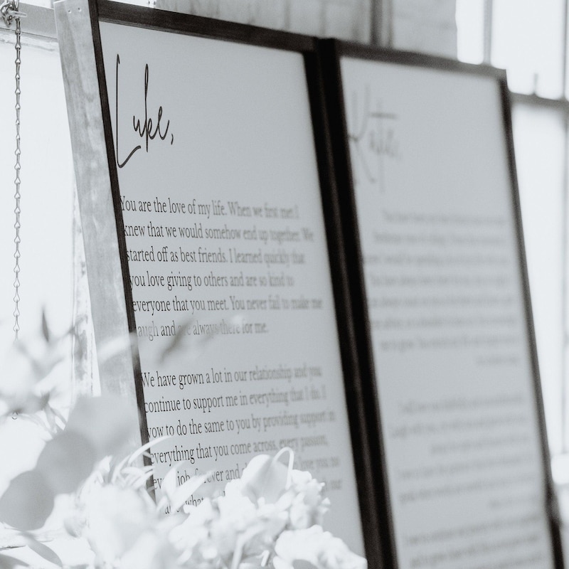 Wedding Vows Framed - Etsy