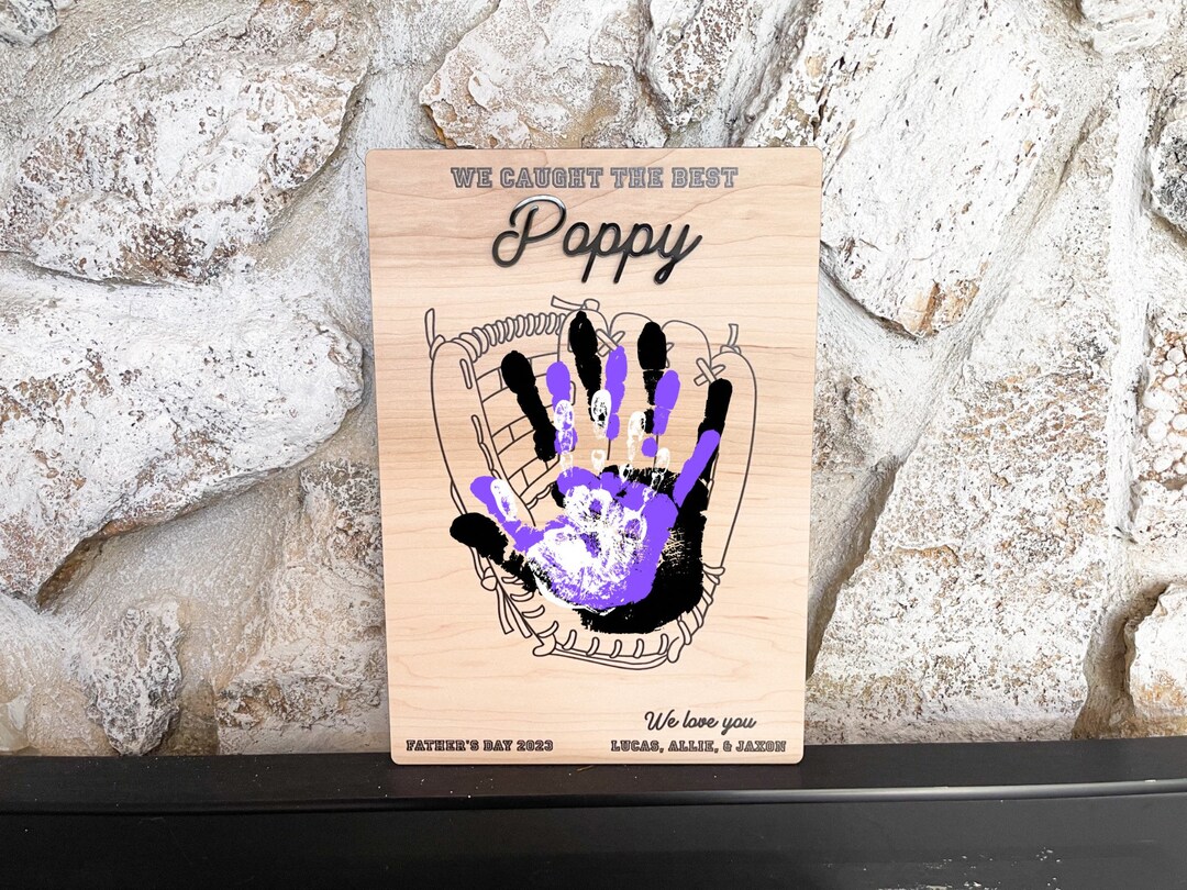 Personalized Father’s Day Gifts | Custom Hand Print Sign for Dad ...