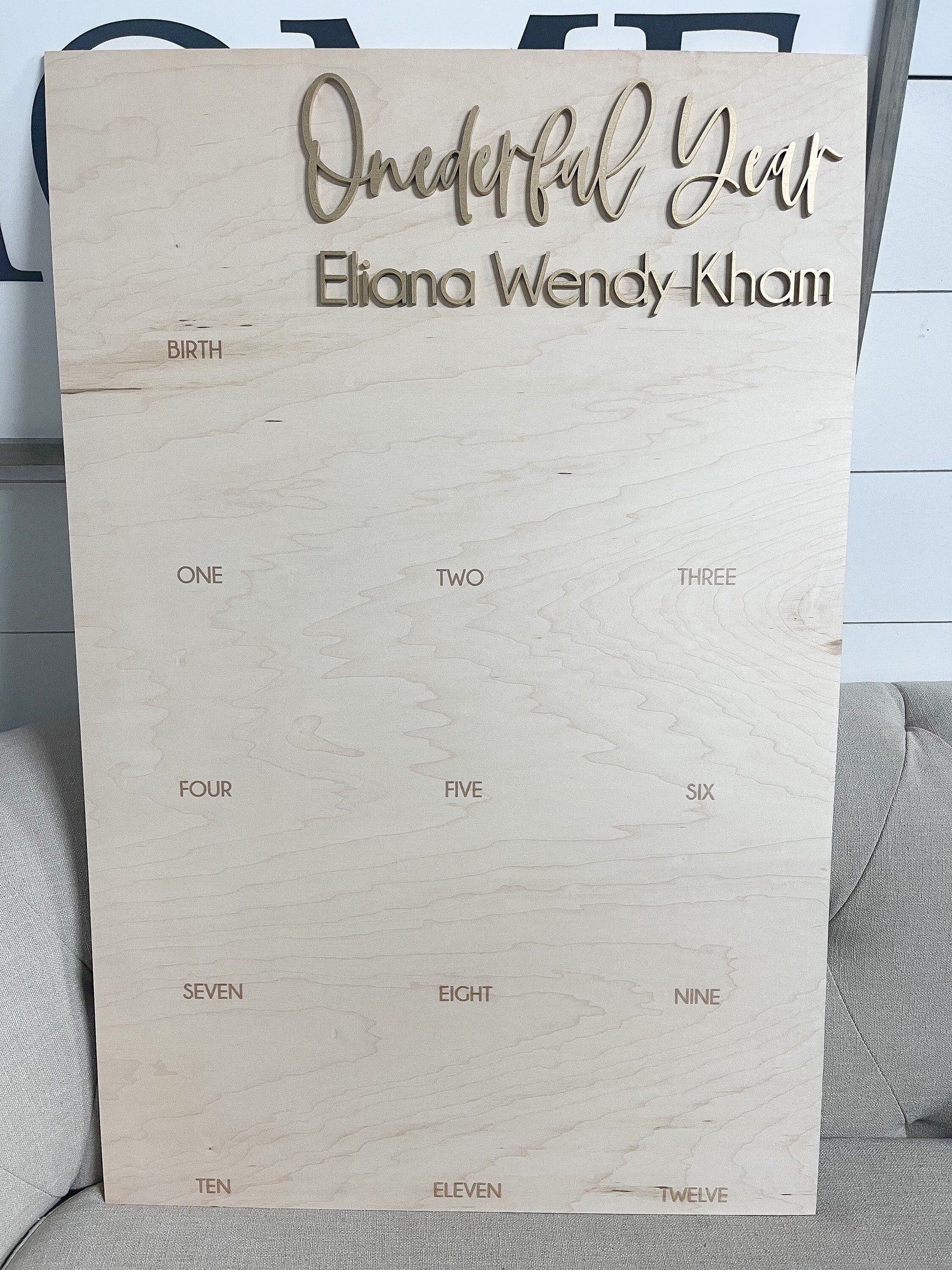 One Year of Baby First Birthday Sign First Birthday | Etsy