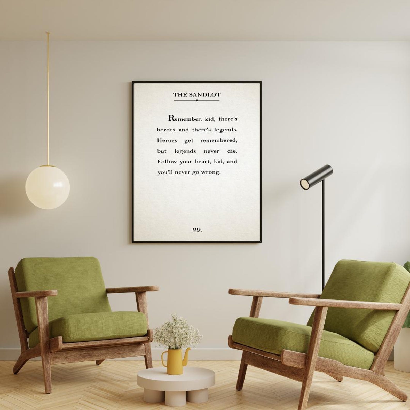 The Sandlot Quote Sign: Heroes and Legends Kids Room Decor - Etsy