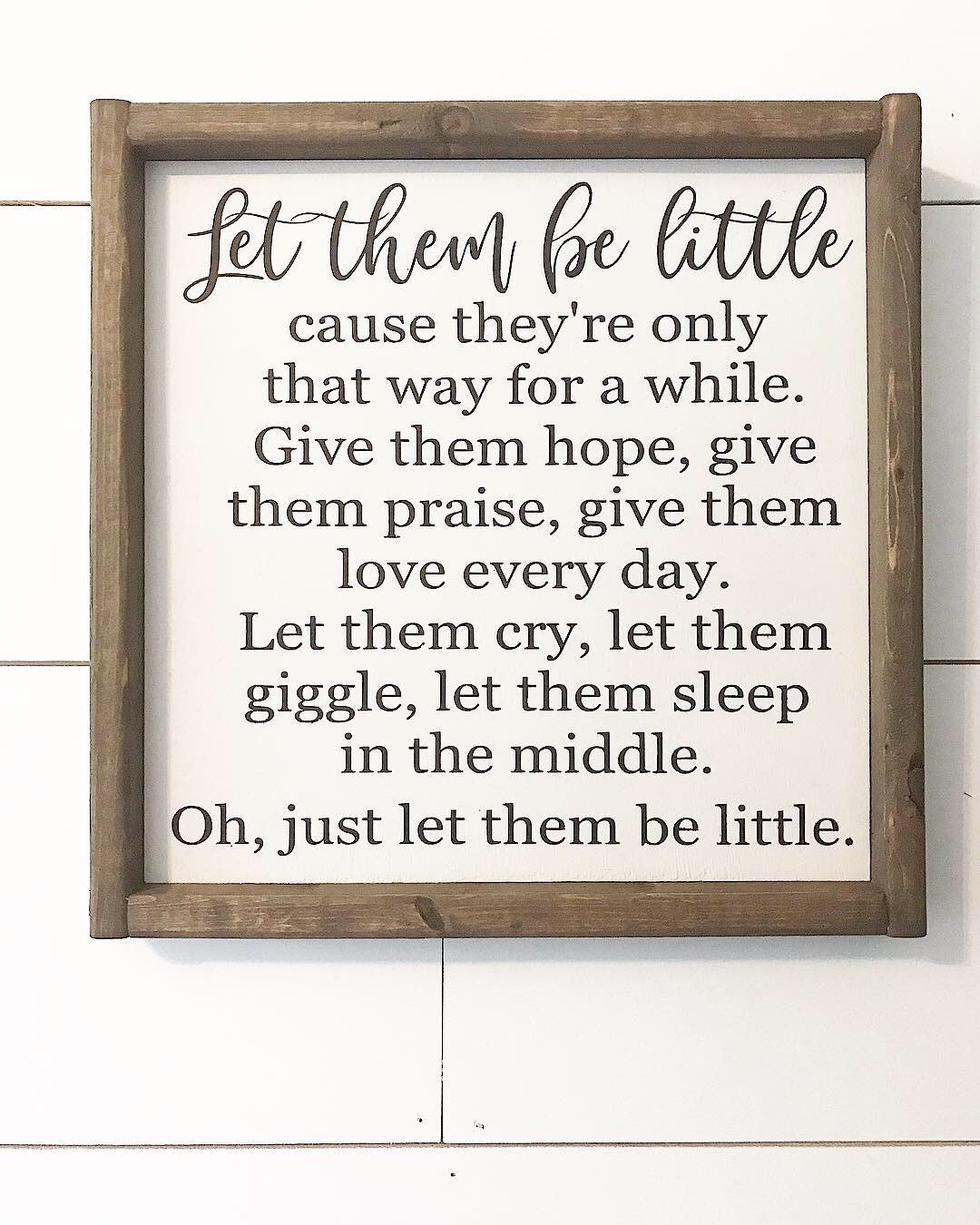 Let Them Be Little Sign, Let Them Be Little, Little Sign, Nursery Sign ...