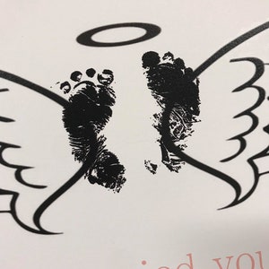 Infant Loss Footprints Sign | Personalized Baby Memorial | Infant Loss ...