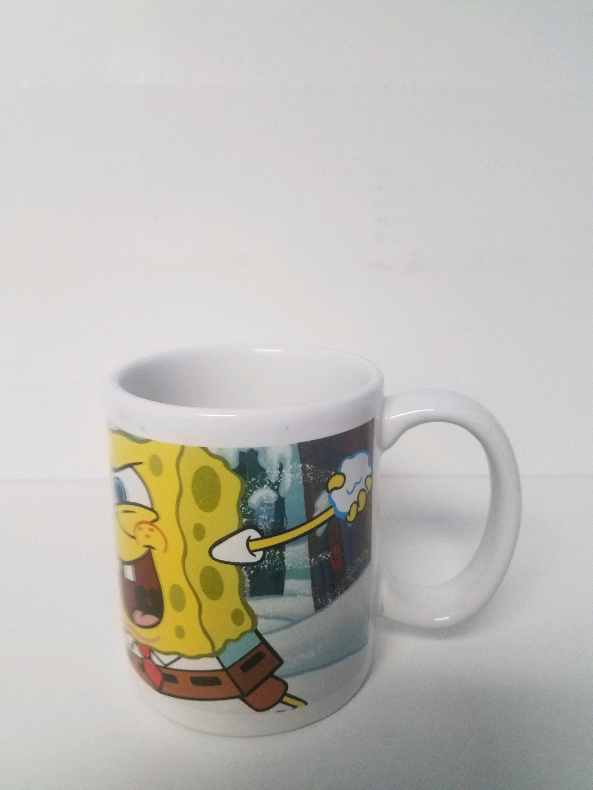 Spongebob Squarepants and Patrick Snow Fight Coffee Mug. - Etsy