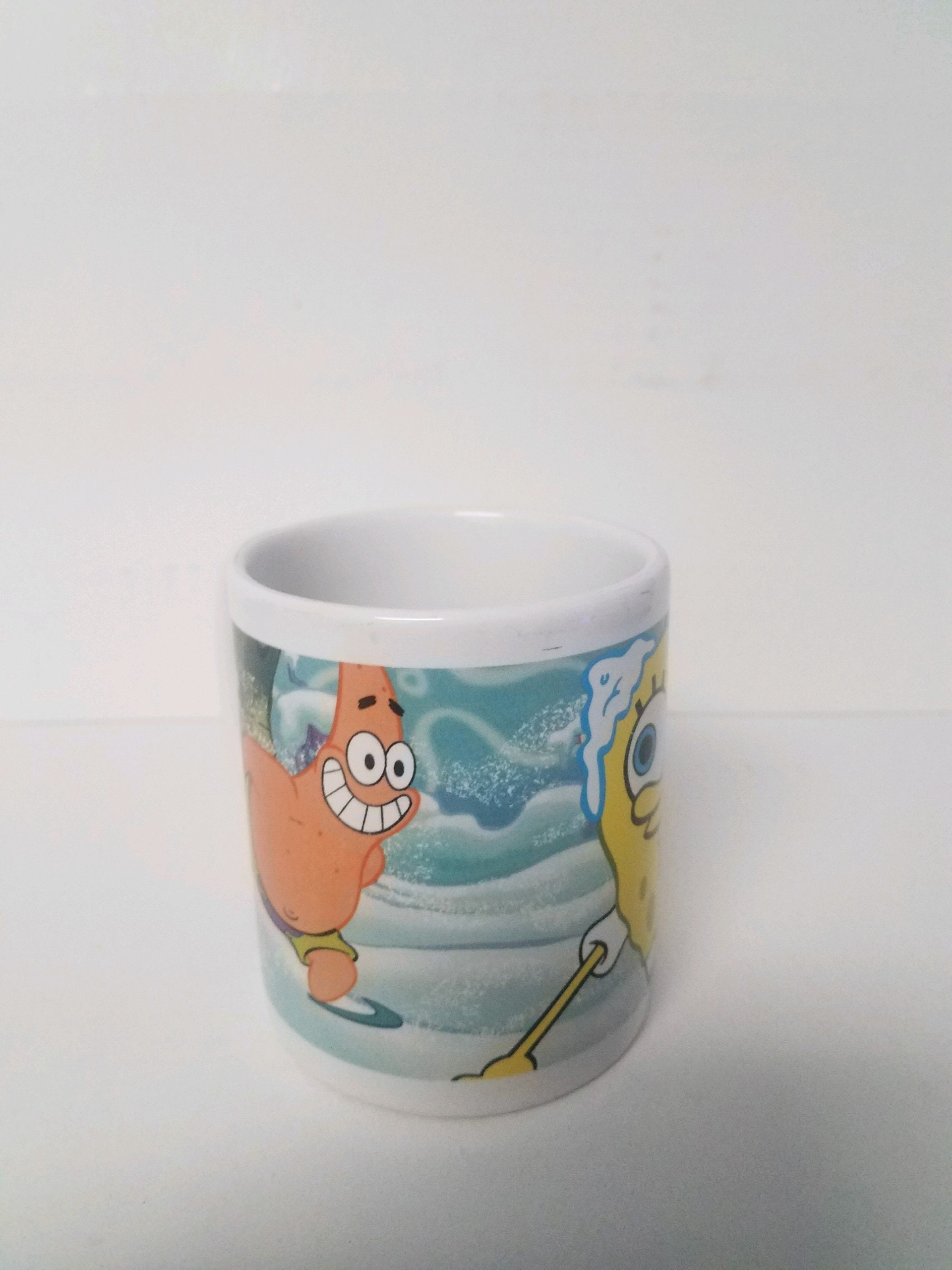 Spongebob Squarepants and Patrick Snow Fight Coffee Mug. - Etsy