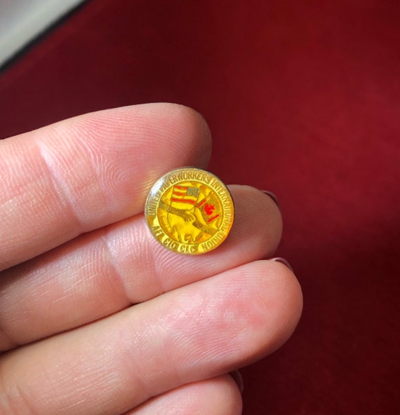 Vintage-Pin-UPIU-United Paper Works International Uni… - Gem