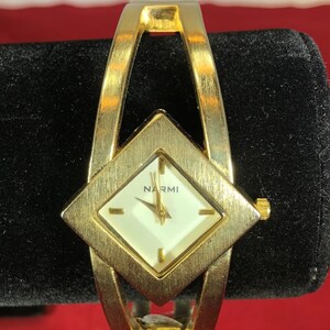 Vintage-watch-narmi-gold-stainless Steel-lead Safe-water Resistant ...
