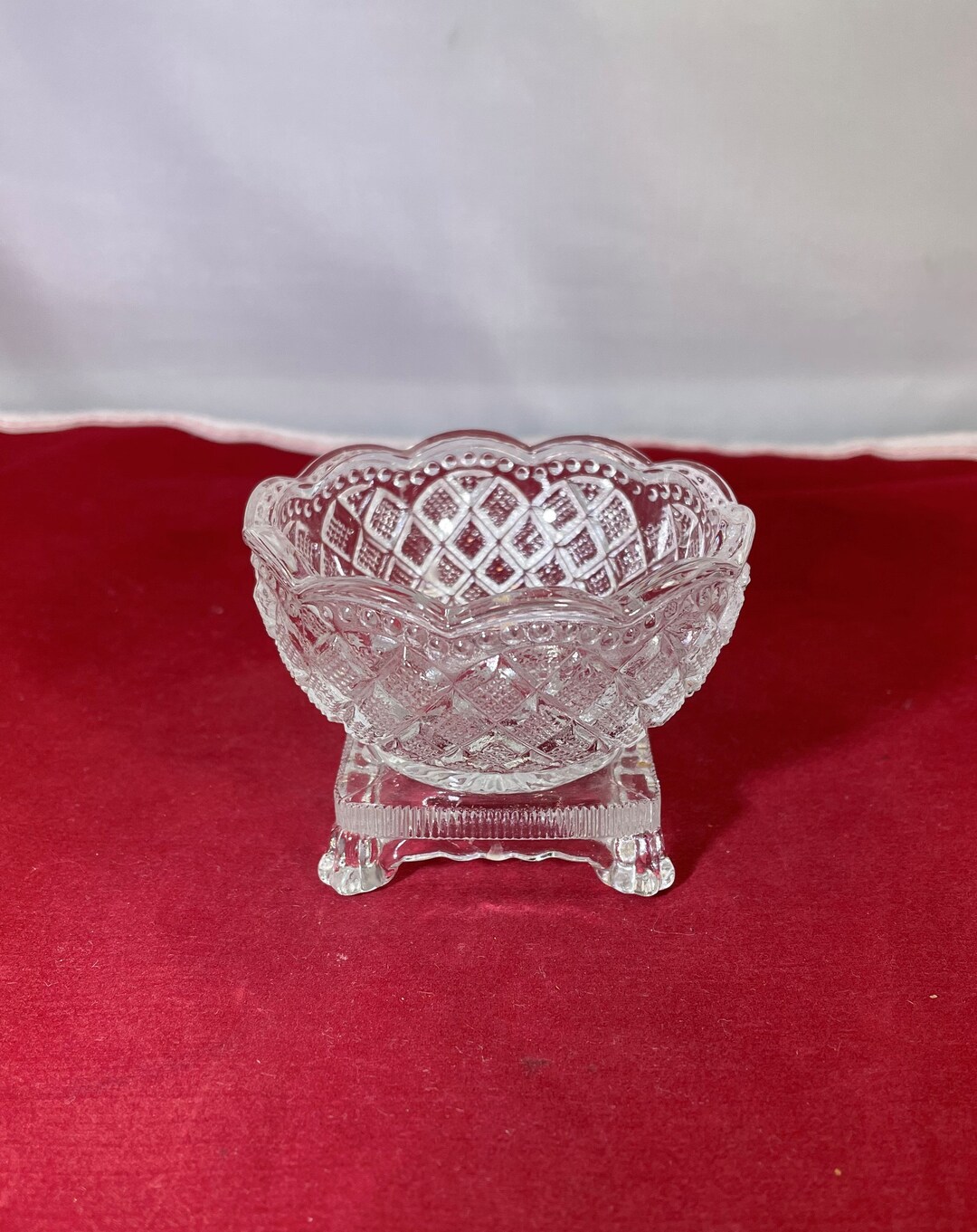 Vintage-avon-clear-glass-egg Dish-salt Cellar-serving Ware-glassware - Etsy