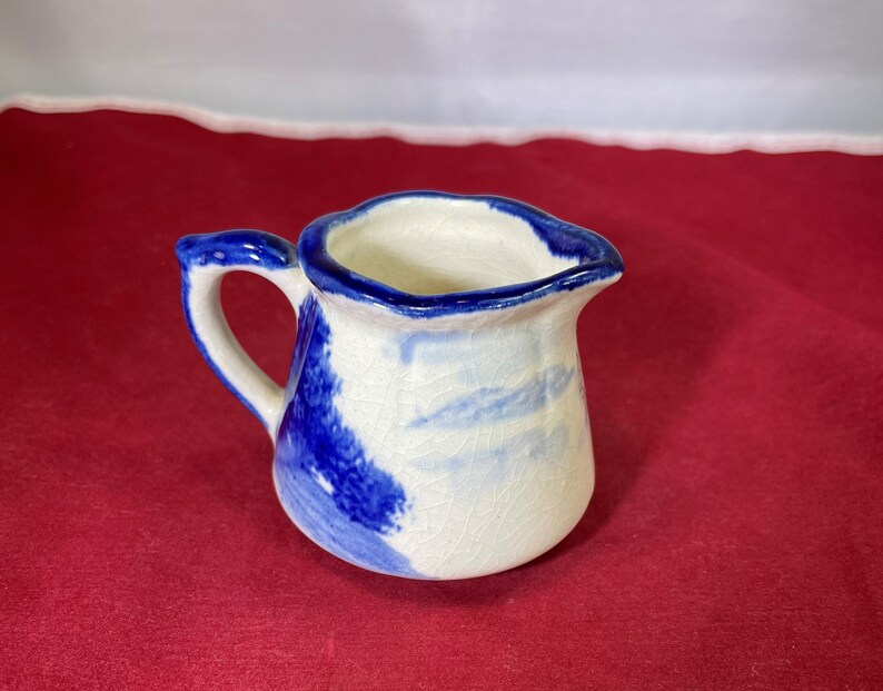 Vintage-miniature-creamer-pitcher-blue | Etsy