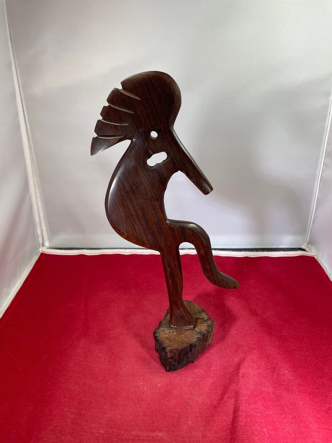 Vintage-figurine-statue-brown-wood-ironwood-kokopelli-home Decor - Etsy