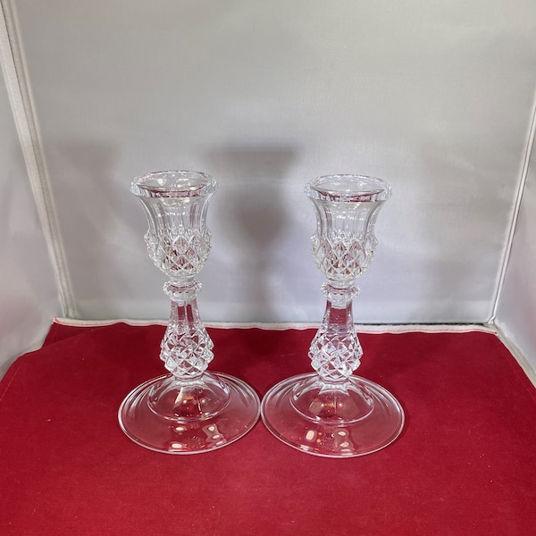 Diamond Cut Candlesticks - Etsy