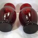Vintage-2-ruby Red-vases-glass-home Decor - Etsy
