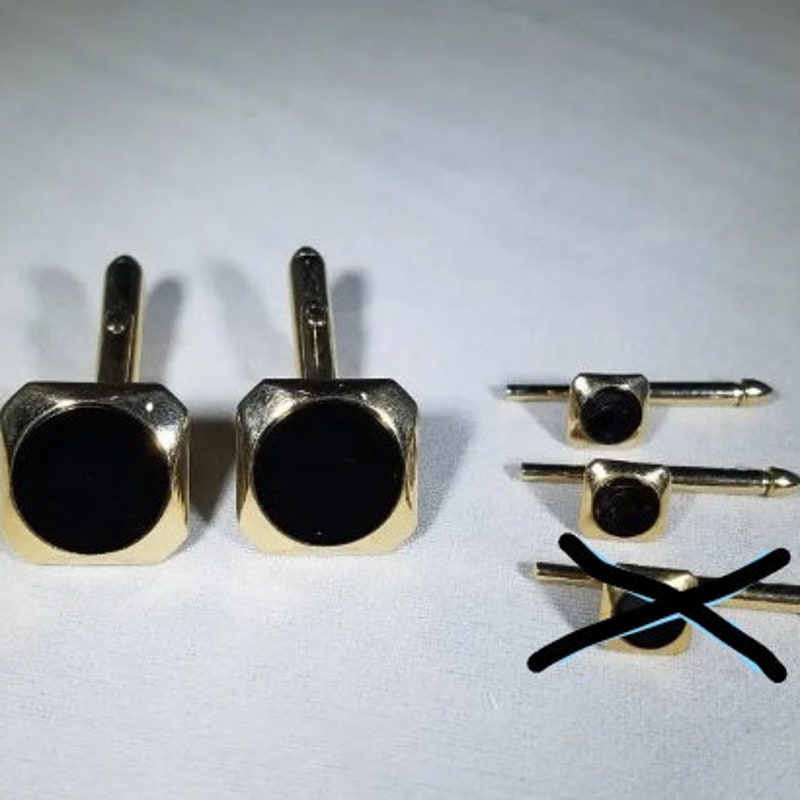 Square Tuxedo Shirt Studs - Etsy