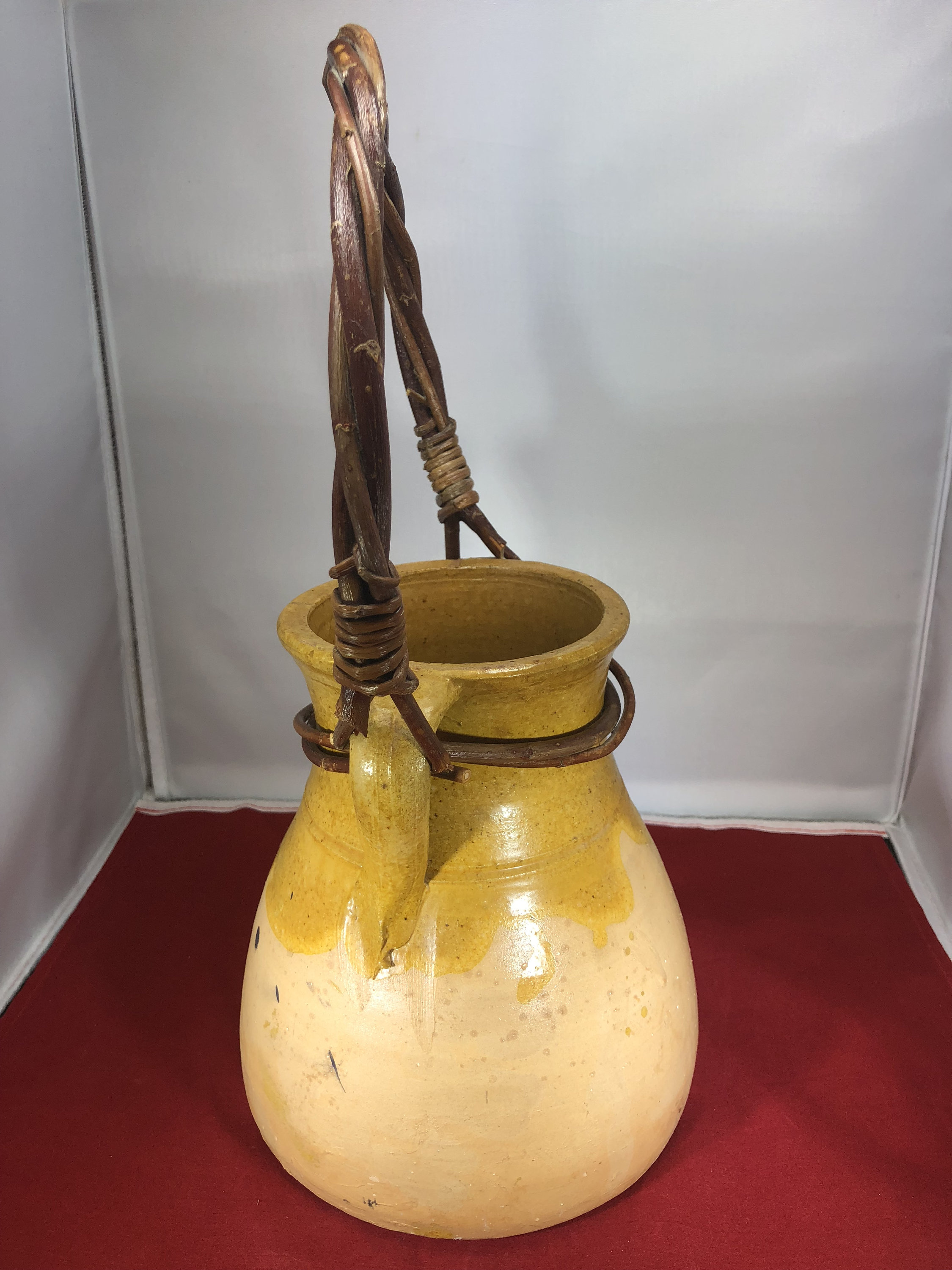 Vintage-Crock-Pot-Wood-Brown-Rustic-Home Decor | Etsy