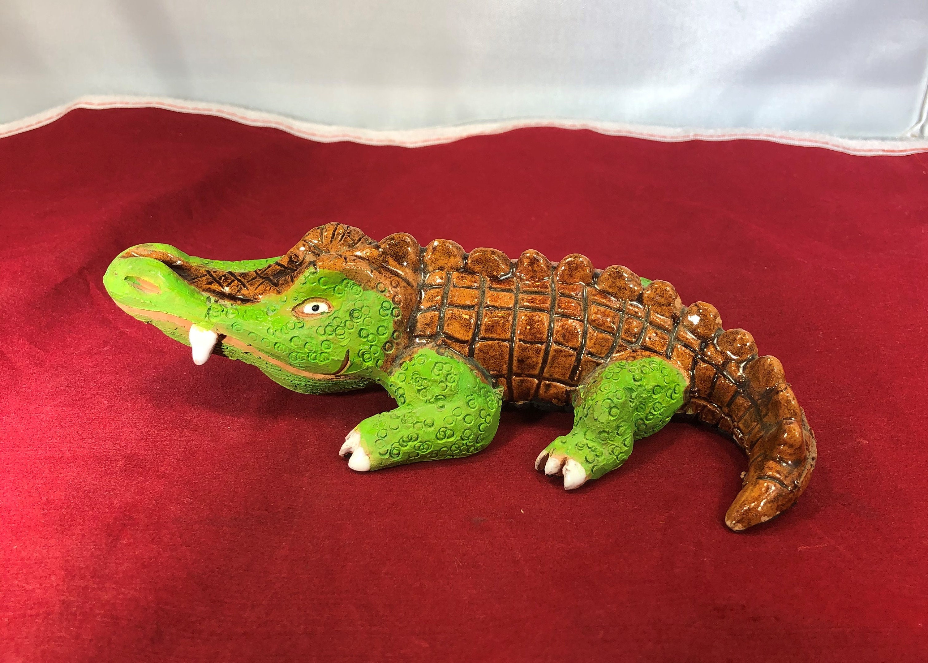 Vintage-Figurine-Statue-Alligator-Crocodile-Animal-Casals-Peru | Etsy