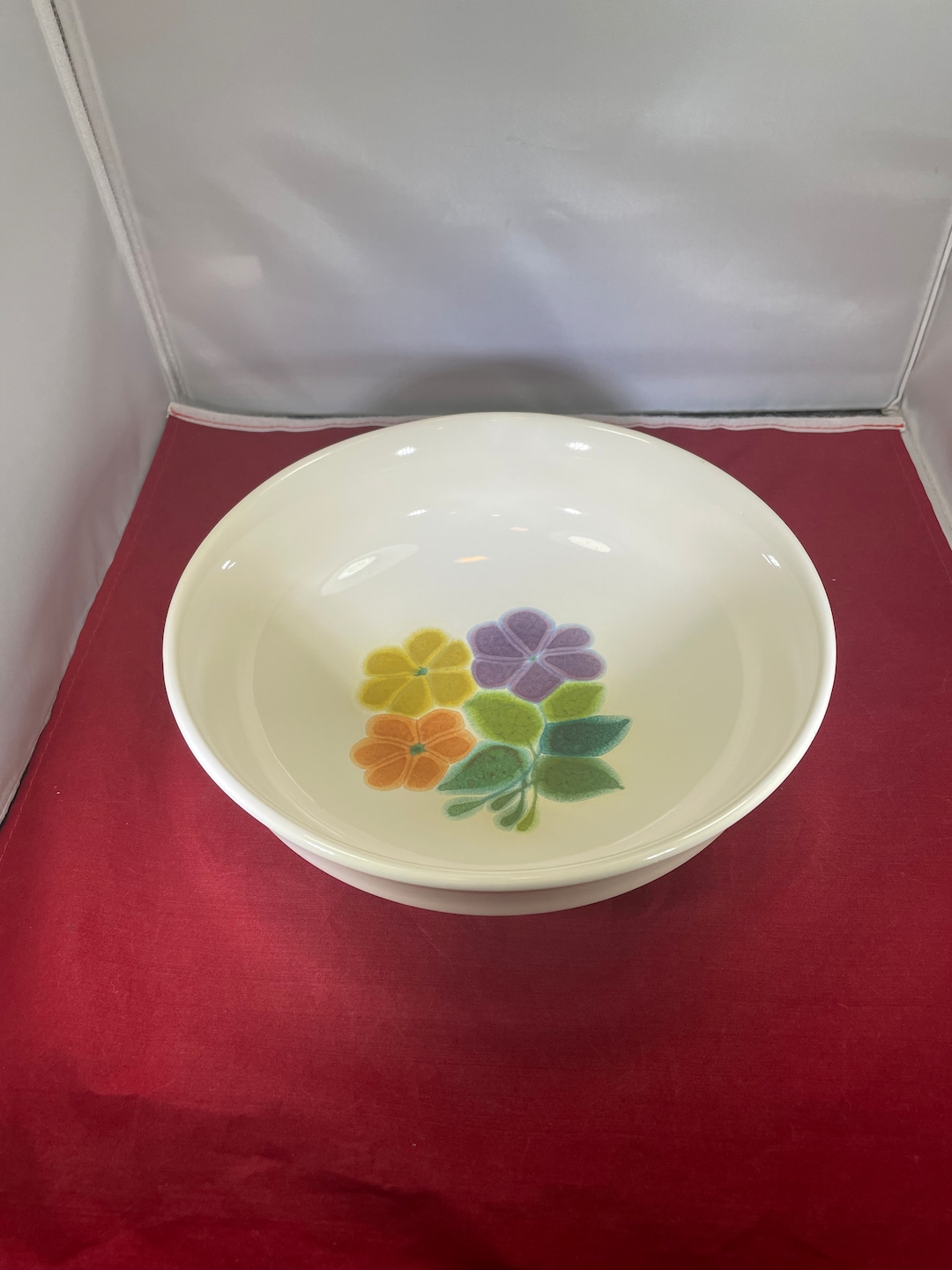 Vintage-franciscan Ware-bowl-floral-flowers-earthenware-usa-serving ...