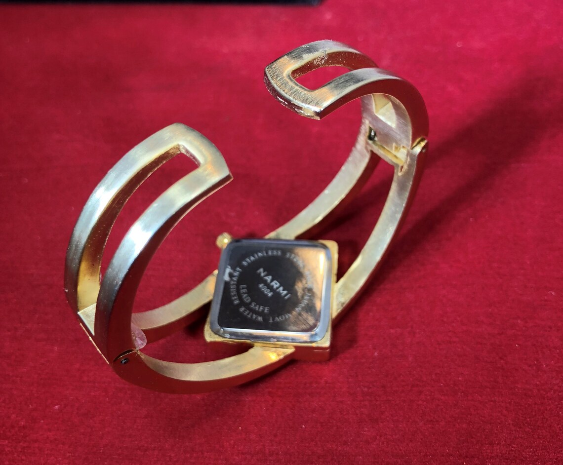 Vintage-watch-narmi-gold-stainless Steel-lead Safe-water Resistant ...