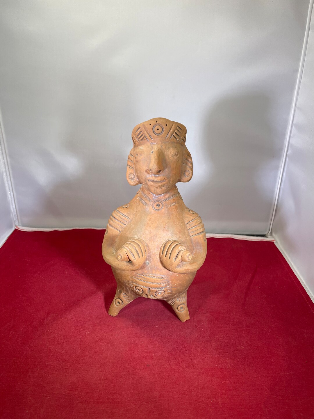 Vintage-statue-figurine-ecuador-pottery-home Decor-man-footed - Etsy