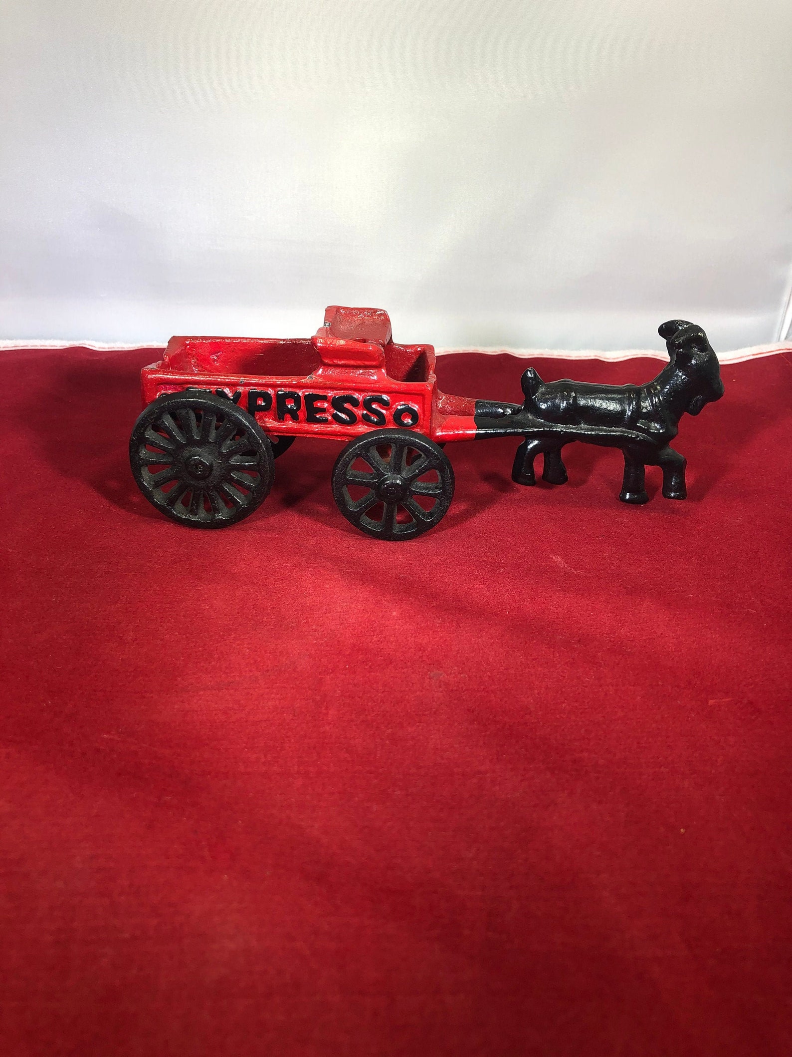 Vintage-cast Iron-cart-goat-express-primitive-figurine-home - Etsy