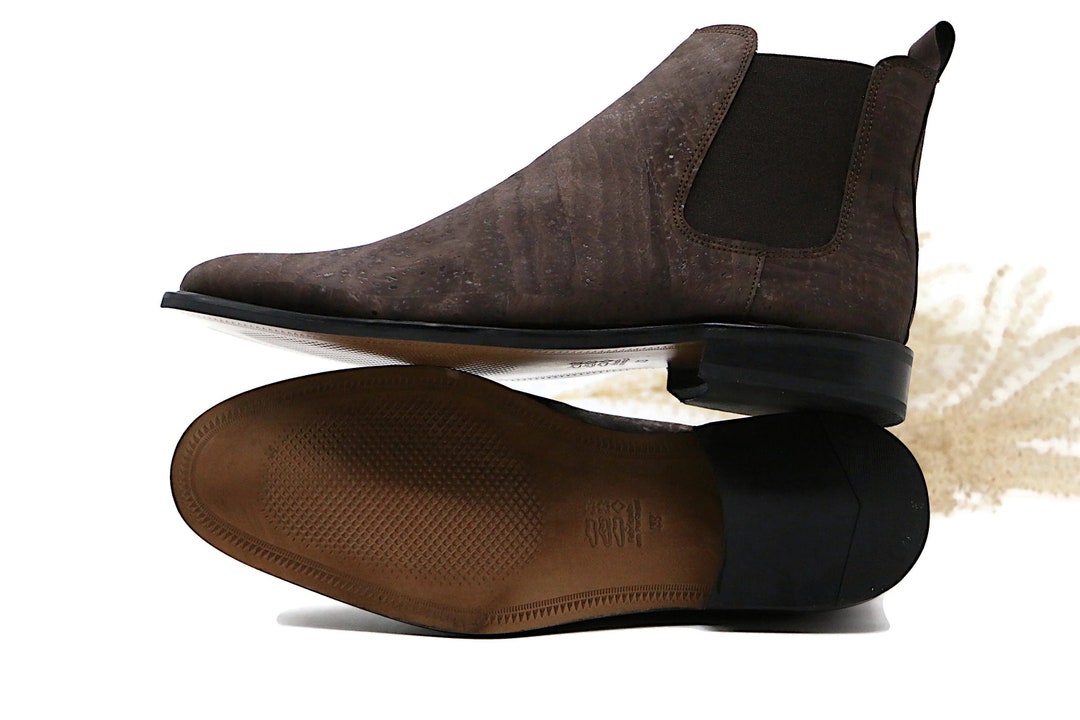 Men's Chelsea Boots Made of Cork 'JAMES' - Vegan Boots for Men - Etsy
