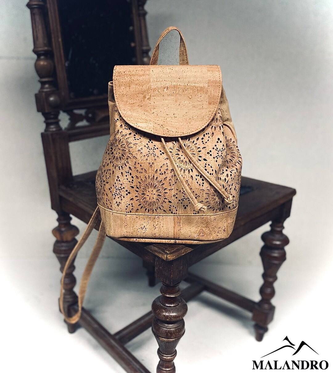 Cork Backpack elea Classic cork backbag vegan sustainable nature kork ...