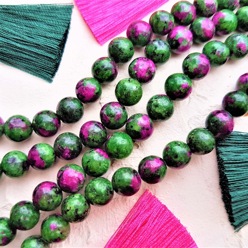 Ruby Zoisite Beads - Etsy