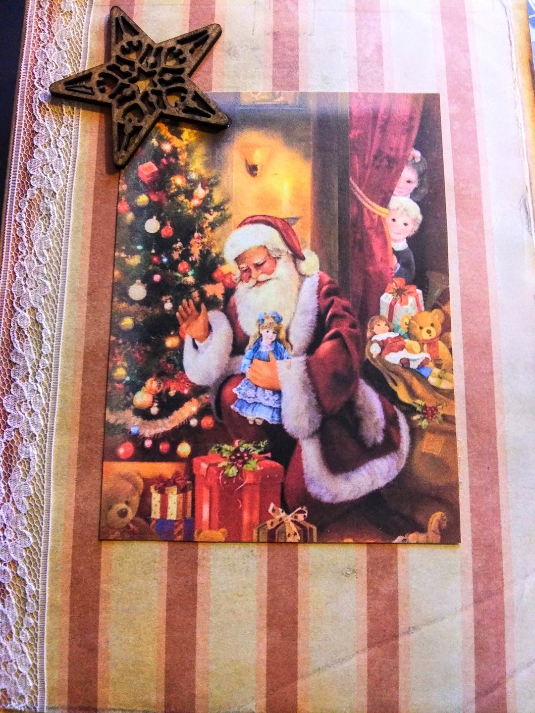 Here Comes Santa, Junk Journal, Planner, Diary, Memory Book, Nature ...