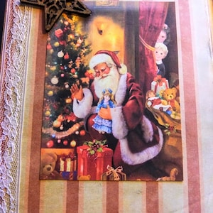 Here Comes Santa, Junk Journal, Planner, Diary, Memory Book, Nature ...