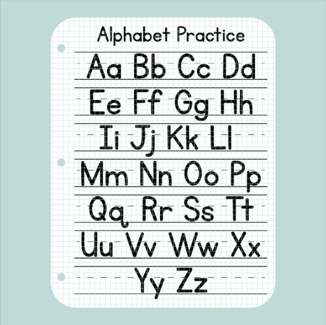 Alphabet Tracing Board SVG Glowforge Digital Download - Etsy