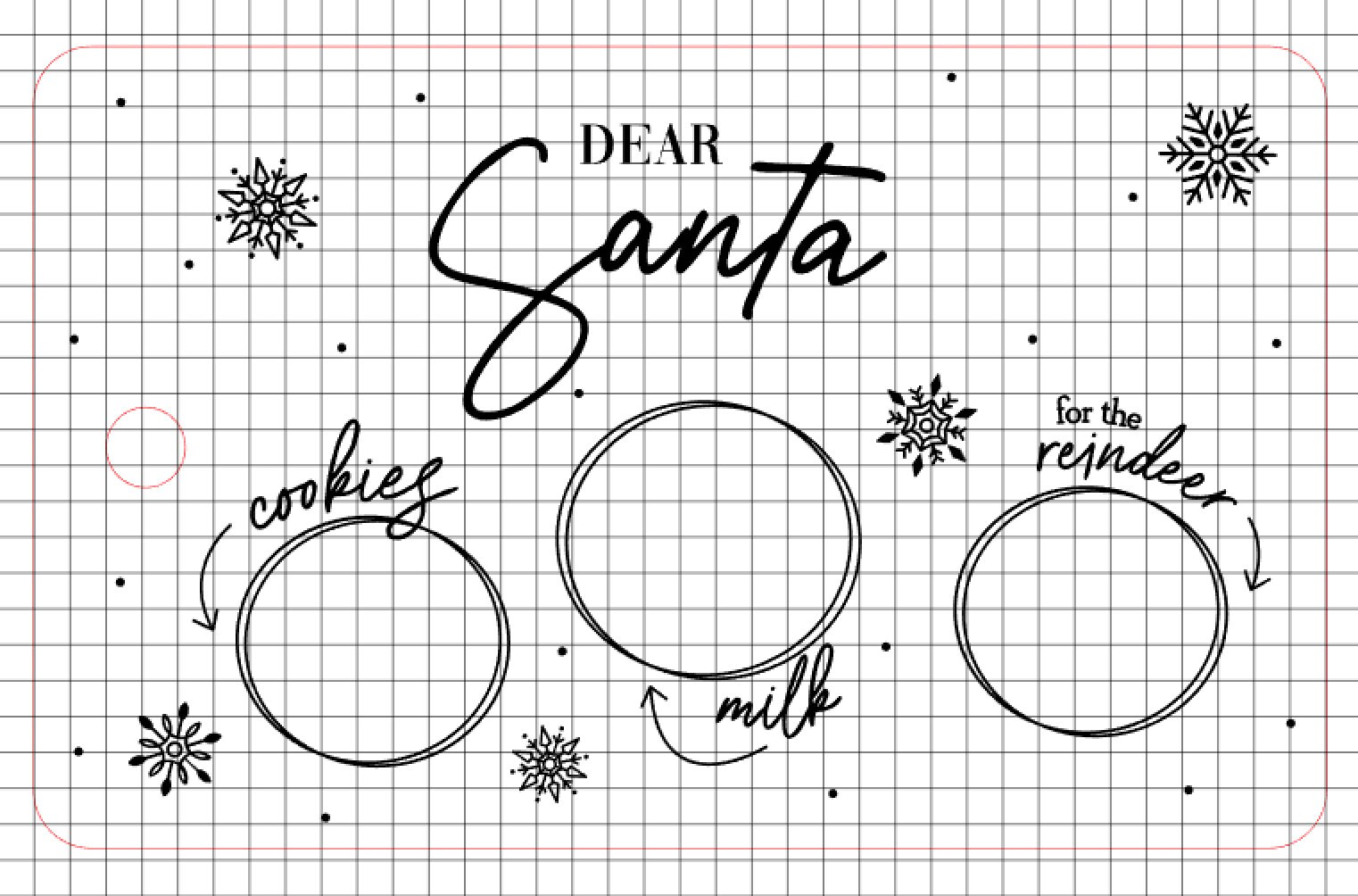 Santa Board SVG Glowforge Cricut Silhouette Digital Download - Etsy Canada