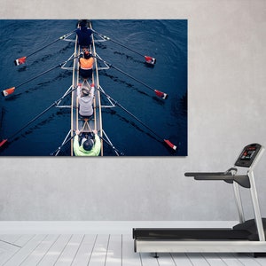 Rowing Wall Art Print Rowing Wall Decor Rowing Canvas Rowing Print ...