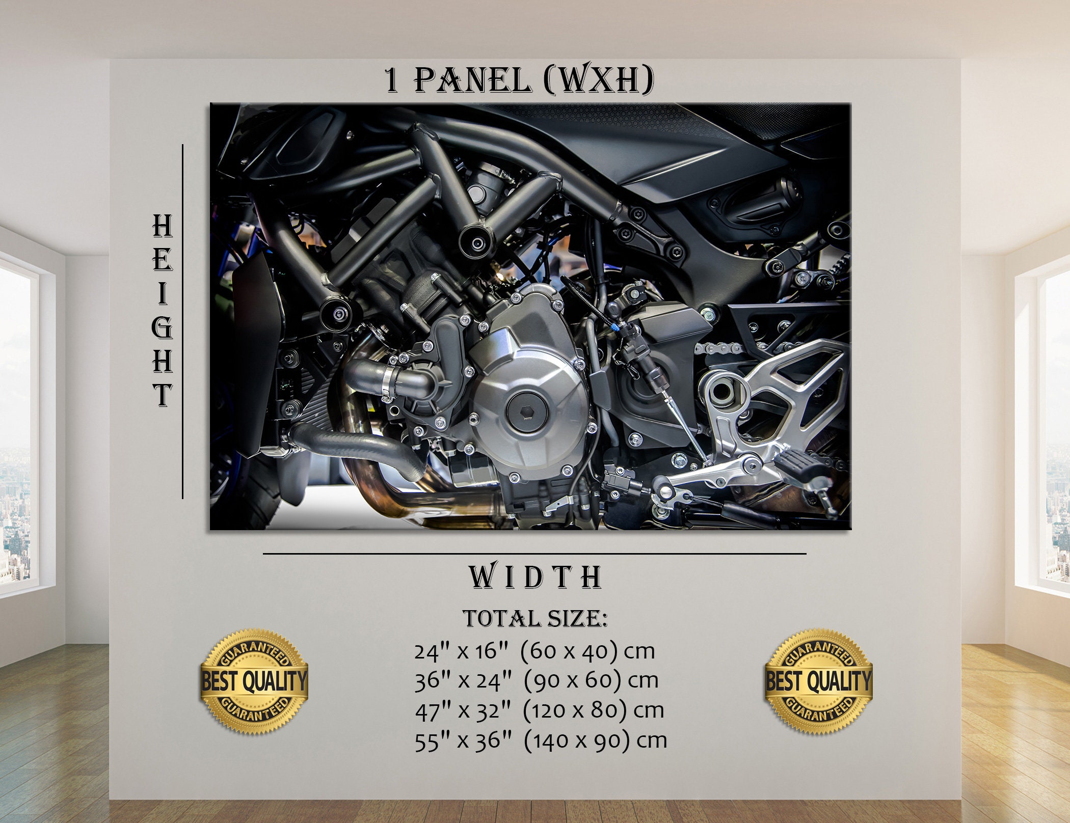 Modern Motorcycle Engine Wall Art Motorcycle Engine Wall Decor - Etsy UK